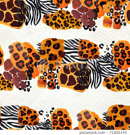 Animal mix print seamless pattern. Abstract... - Stock Illustration ...