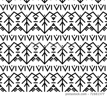 Ethnic Baltic Folk traditional ornament... - Stock Illustration ...