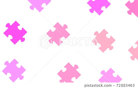 Pink pattern of puzzle - Stock Illustration [72883463] - PIXTA