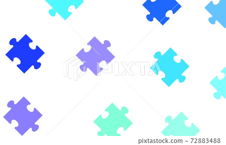 Light blue pattern of the puzzle - Stock Illustration [72883488] - PIXTA