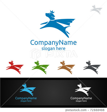 Hero Dog Vector Logo for Pet Shop, Veterinary,... - Stock Illustration ...