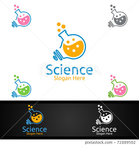 Science and Research Lab Logo for Microbiology,... - Stock Illustration ...