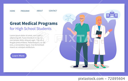 Great medical programs for high school students... - Stock Illustration ...