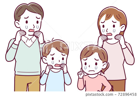 family, cry, crying - Stock Illustration [72896458] - PIXTA