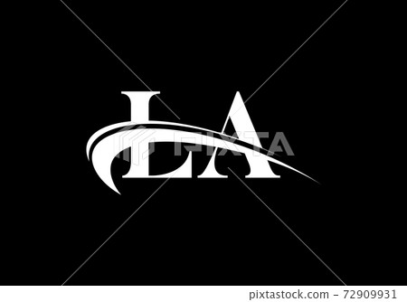 Initial Monogram Letter L A Logo Design Vector...-插圖素材 [72909931] - PIXTA圖庫