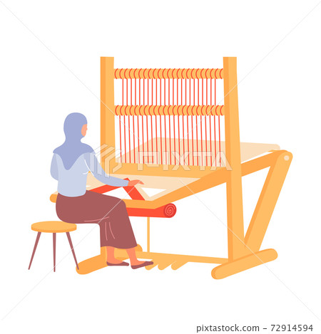 Carpet Weaving Illustration - Stock Illustration [72914594] - PIXTA