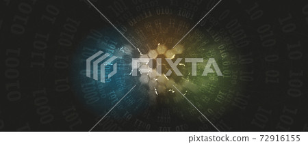 abstract futuristic fade computer technology... - Stock Illustration ...