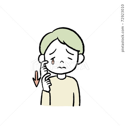 Sad sign language illustration - Stock Illustration [72923010] - PIXTA