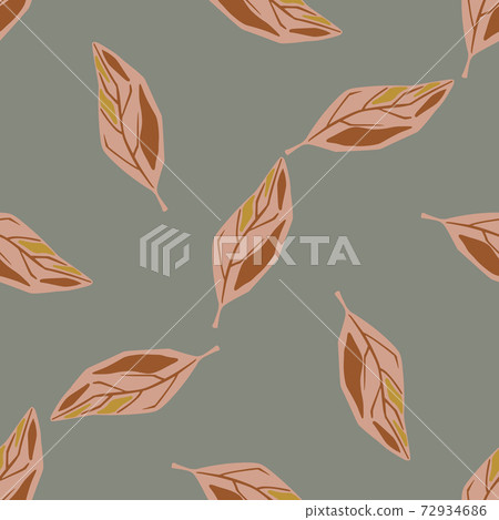 Pale seamless pattern with falling foliage... - Stock Illustration ...