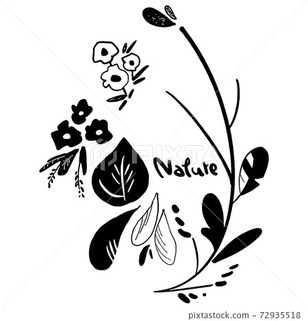 Handwritten flower set - Stock Illustration [72935518] - PIXTA