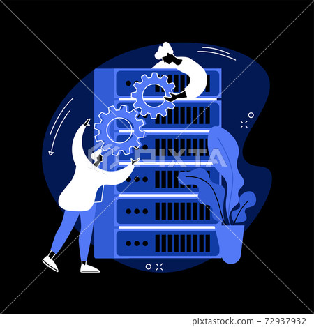 Big data tools abstract concept vector... - Stock Illustration ...