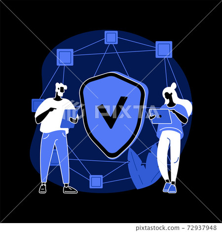 Decentralized application abstract concept... - Stock Illustration ...