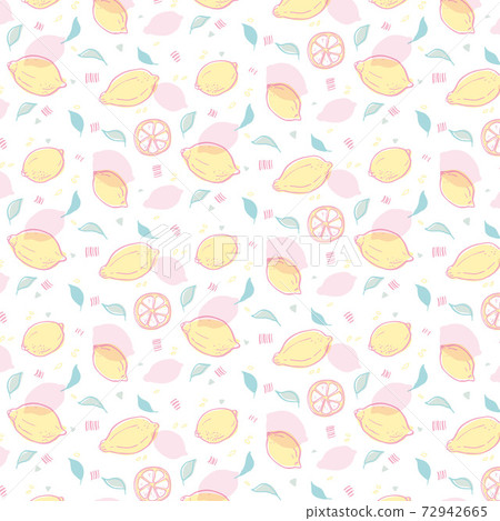 Lemon pop color pattern - Stock Illustration [72942665] - PIXTA