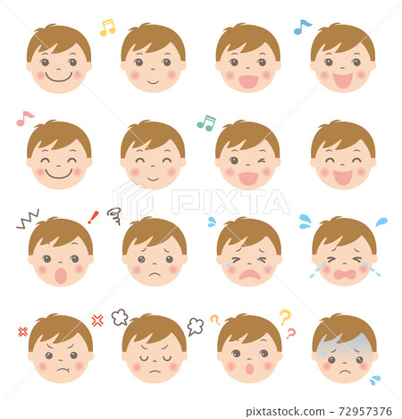 Child_Facial expression_Boy_02 - Stock Illustration [72957376] - PIXTA