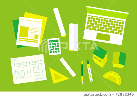 Illustration Architectural Survey Construction... - Stock Illustration ...