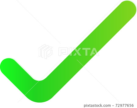 Simple checkmark with rounded corners - Stock Illustration [72977656 ...