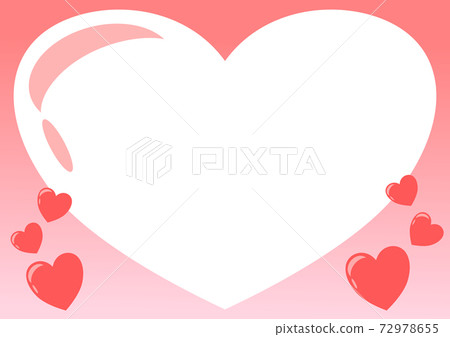 For messages and photos! Heart-shaped design ♡ - Stock Illustration ...