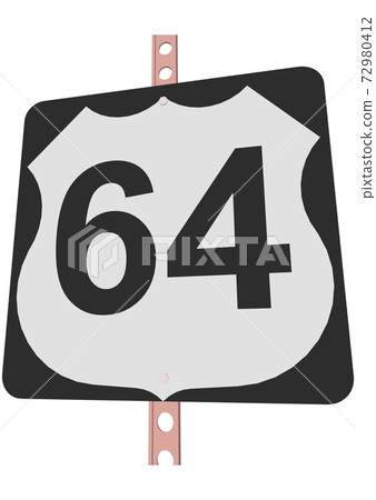 US Route sign with a black frame filled with... - Stock Illustration ...