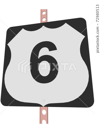 US Route sign with a black frame filled with... - Stock Illustration ...