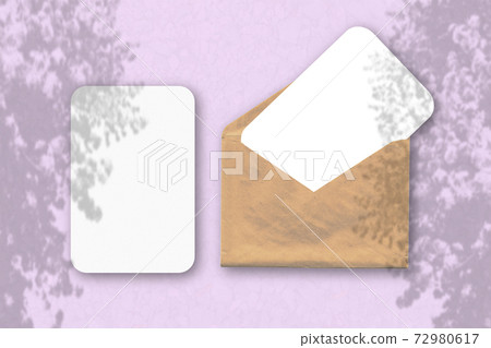 An envelope with two sheets of textured white... - Stock Illustration ...