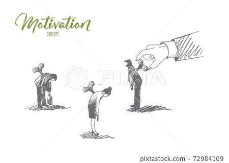 Motivation concept. Hand drawn isolated vector. - Stock Illustration ...