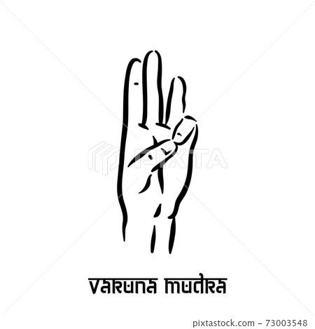 Varuna mudra. Hand spirituality hindu yoga of... - Stock Illustration ...