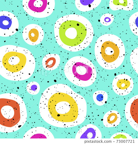 Pop art seamless pattern geometric modern with... - Stock Illustration ...