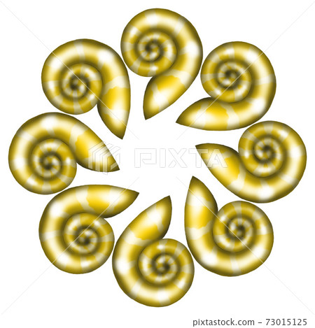 Yellow snail pattern design - Stock Illustration [73015125] - PIXTA