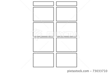 Japanese manga 4-frame template with title frame - Stock Illustration ...