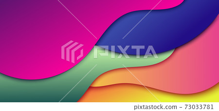 Abstract dynamic 3D gradient color wave shape... - Stock Illustration ...