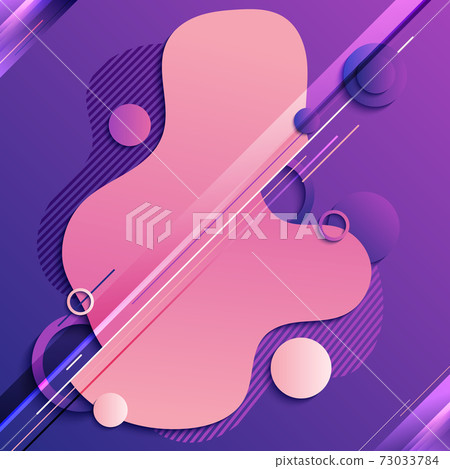 Abstract fluid or liquid pink gradient shape... - Stock Illustration ...
