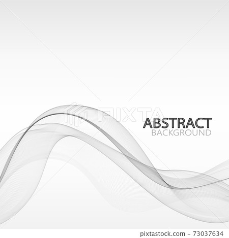 Abstract gray wave element for design, vector... - Stock Illustration ...