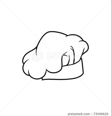 Cooks cap isolated chefs hat toque blanche icon - Stock Illustration ...