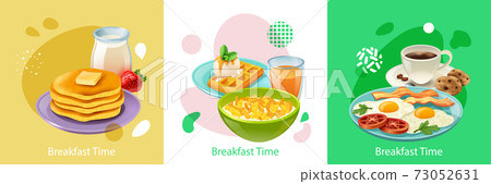 Breakfast Design Concept - Stock Illustration [73052631] - PIXTA