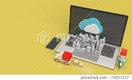 The cloud and technology equipment for CLOUD... - Stock Illustration ...