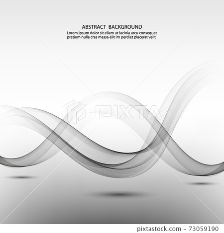 Abstract gray wave element for design, vector... - Stock Illustration ...