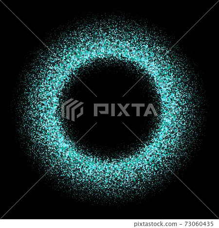 Blue confetti circle frame or shiny glitter... - Stock Illustration ...