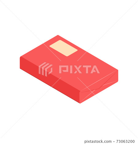 Red Parcel Isometric Composition - Stock Illustration [73063200] - PIXTA