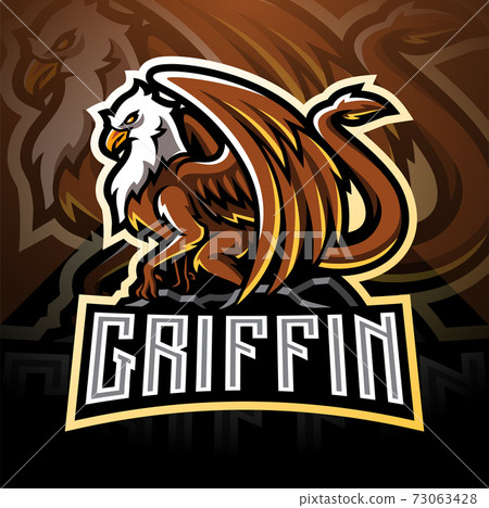 Griffin esport mascot logo design - Stock Illustration [73063428] - PIXTA