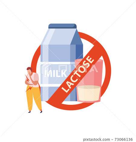 Lactose Intolerant Illustration - Stock Illustration [73066136] - PIXTA