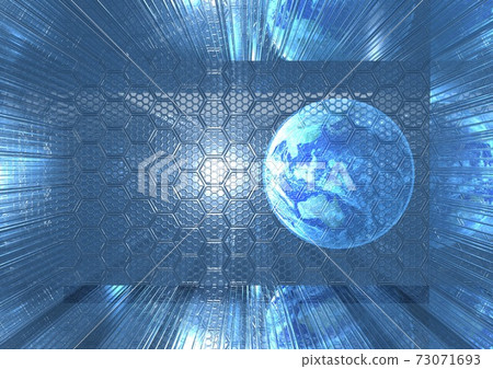 Image of global IT, digital, cutting-edge... - Stock Illustration ...
