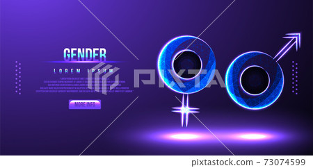 male and female low poly wireframe vector... - Stock Illustration ...