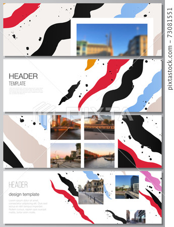 Vector layout of headers, banner design... - Stock Illustration ...