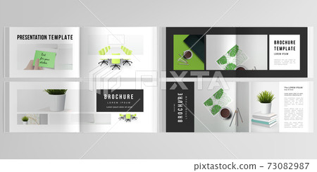 Vector layouts of horizontal presentation... - Stock Illustration ...