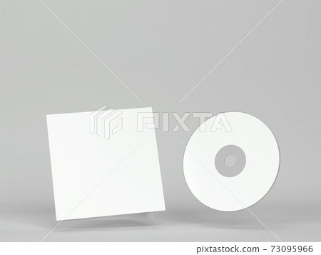 Blank compact cd with cover mockup - Stock Illustration [73095966] - PIXTA