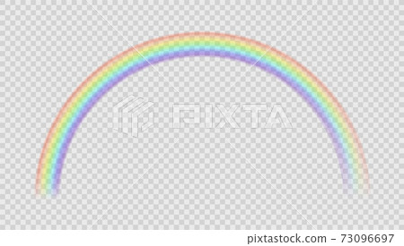 Colorful rainbow. Vector realistic color effect... - Stock Illustration ...
