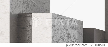abstract concrete architecture detail 3d render... - Stock Illustration ...