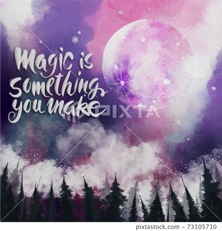 Magic is something you make , Motivational... - Stock Illustration ...