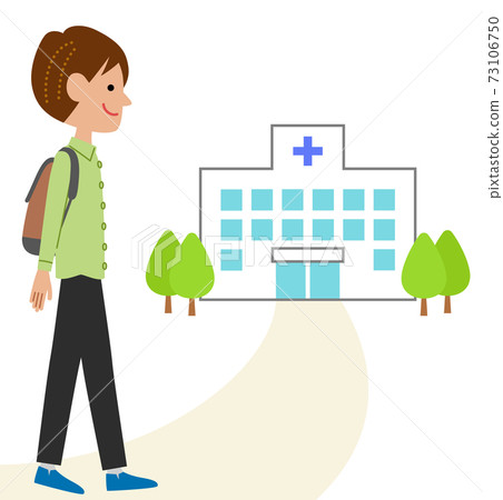 Young man going to the hospital - Stock Illustration [73106750] - PIXTA