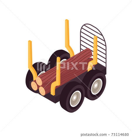 Timber Lorry Truck Composition - Stock Illustration [73114680] - PIXTA